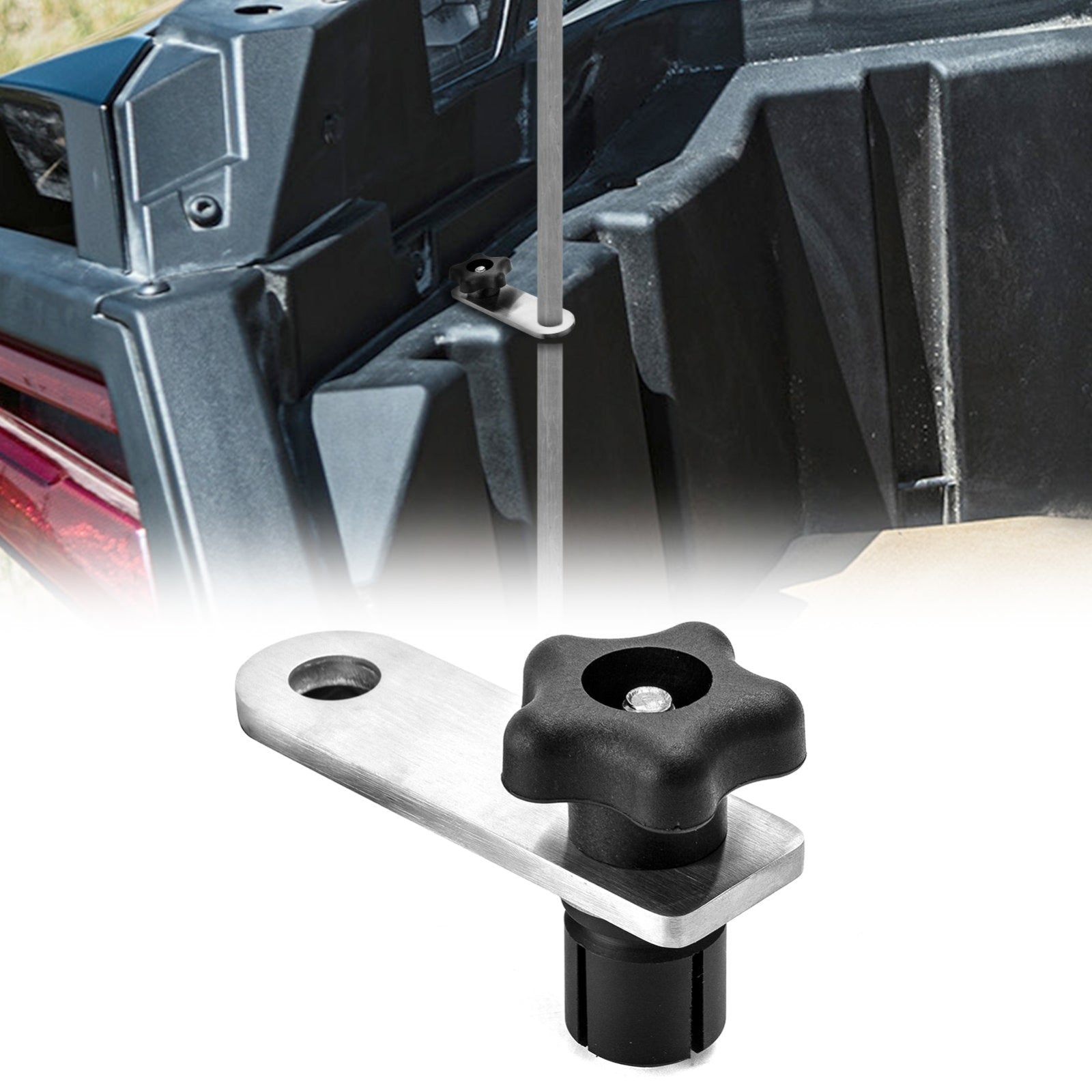 1psc UTV ATV Tie Down Anchors Whip Mount Flag Mount Fits Polaris RZR X ...