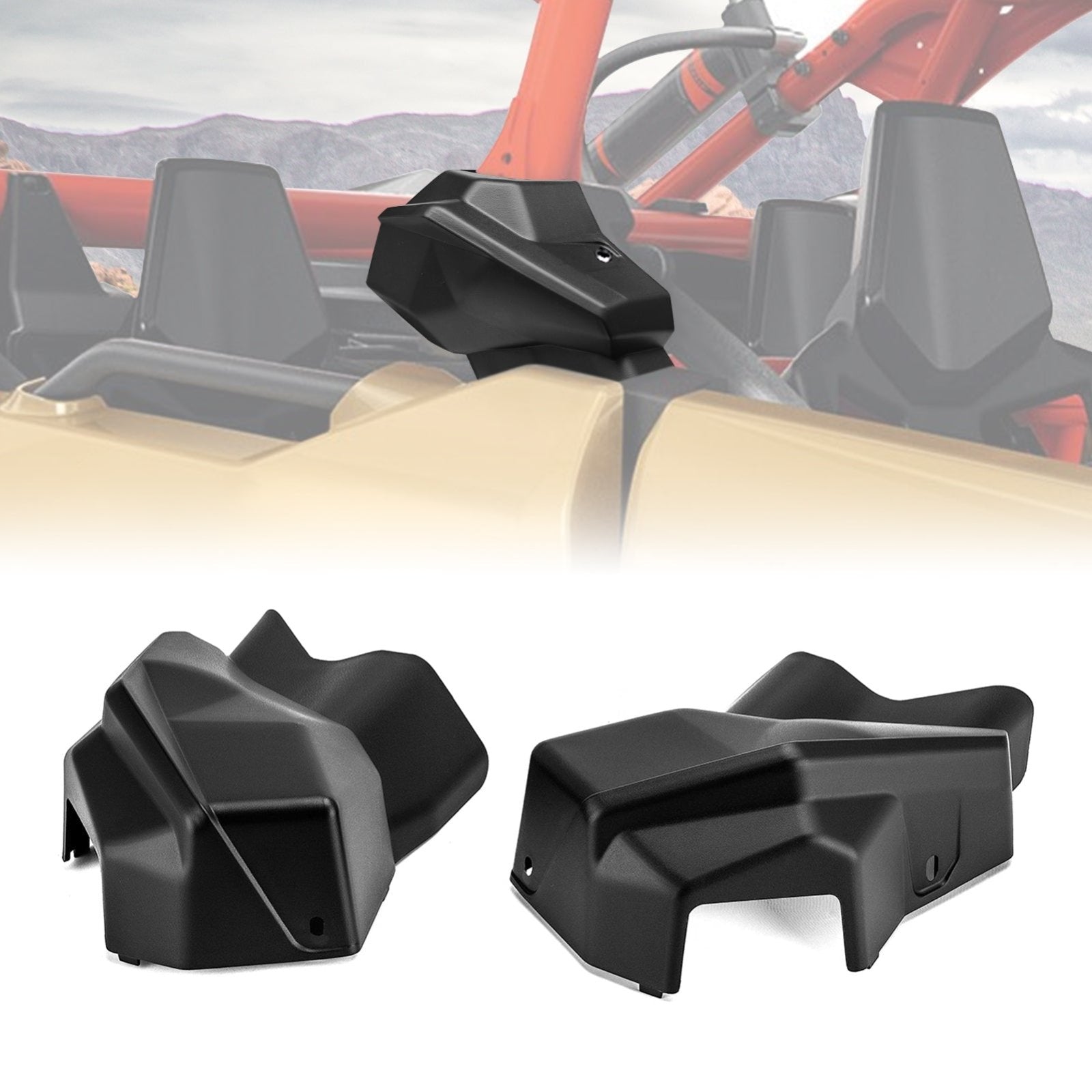2017-2025 Can Am Maverick X3 Max UTV 2Pcs Premium ABS Plastic Central ...