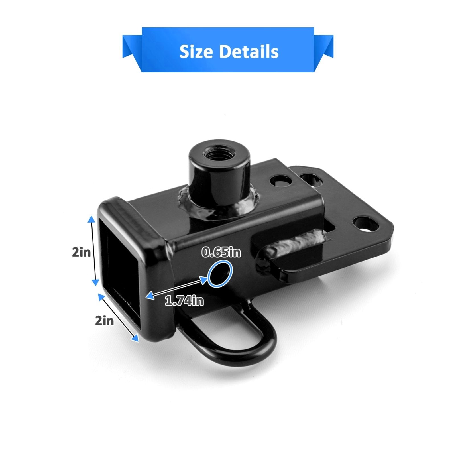 2019-2025 Dodge Ram 1500 Heavy-Duty Steel 2" Rear Trailer Hitch Receiv ...