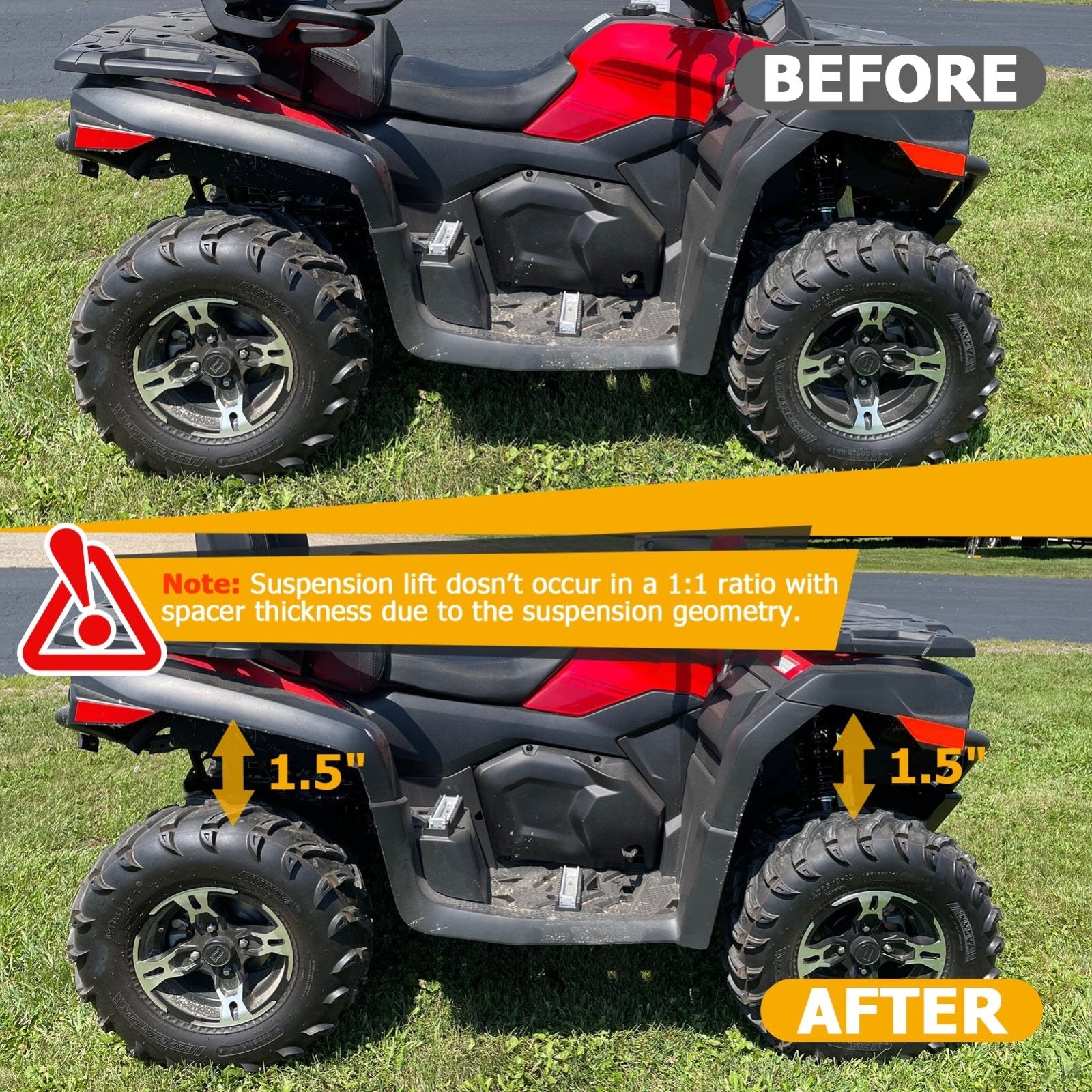 2020-2025 CFMoto CForce 600/600 Touring Heavy Duty Steel Front & Rear ...