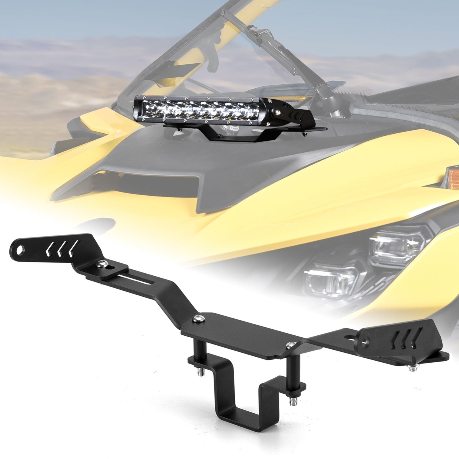 2024-2025 Can Am Maverick R/R Max UTV Front Hood LED Light Bar Pod Lig ...