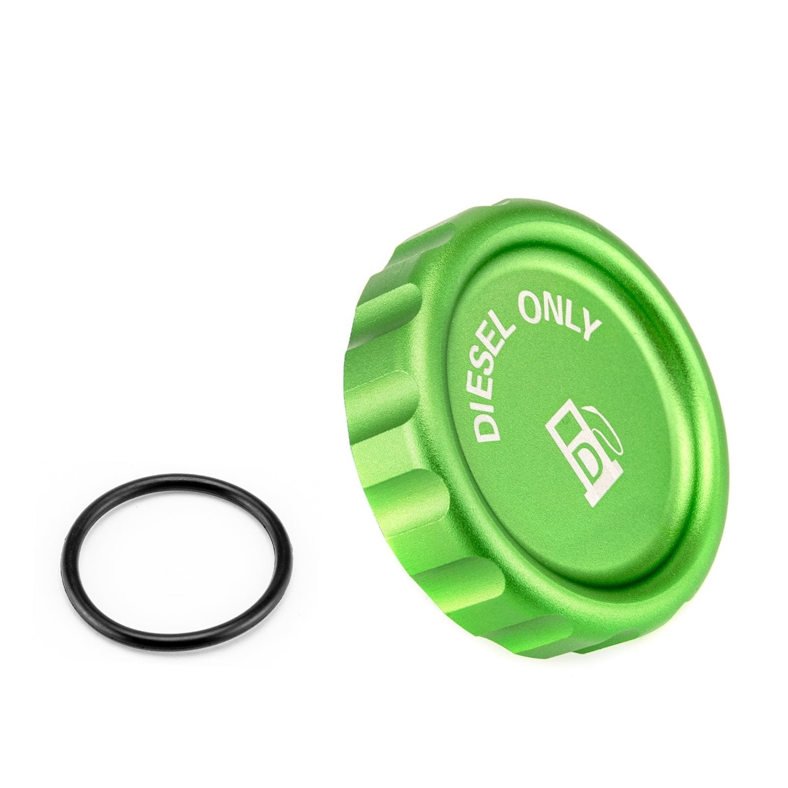 Aluminum Green Magnetic Diesel Fuel Cap for 2020-2024 Chevrolet Silver ...