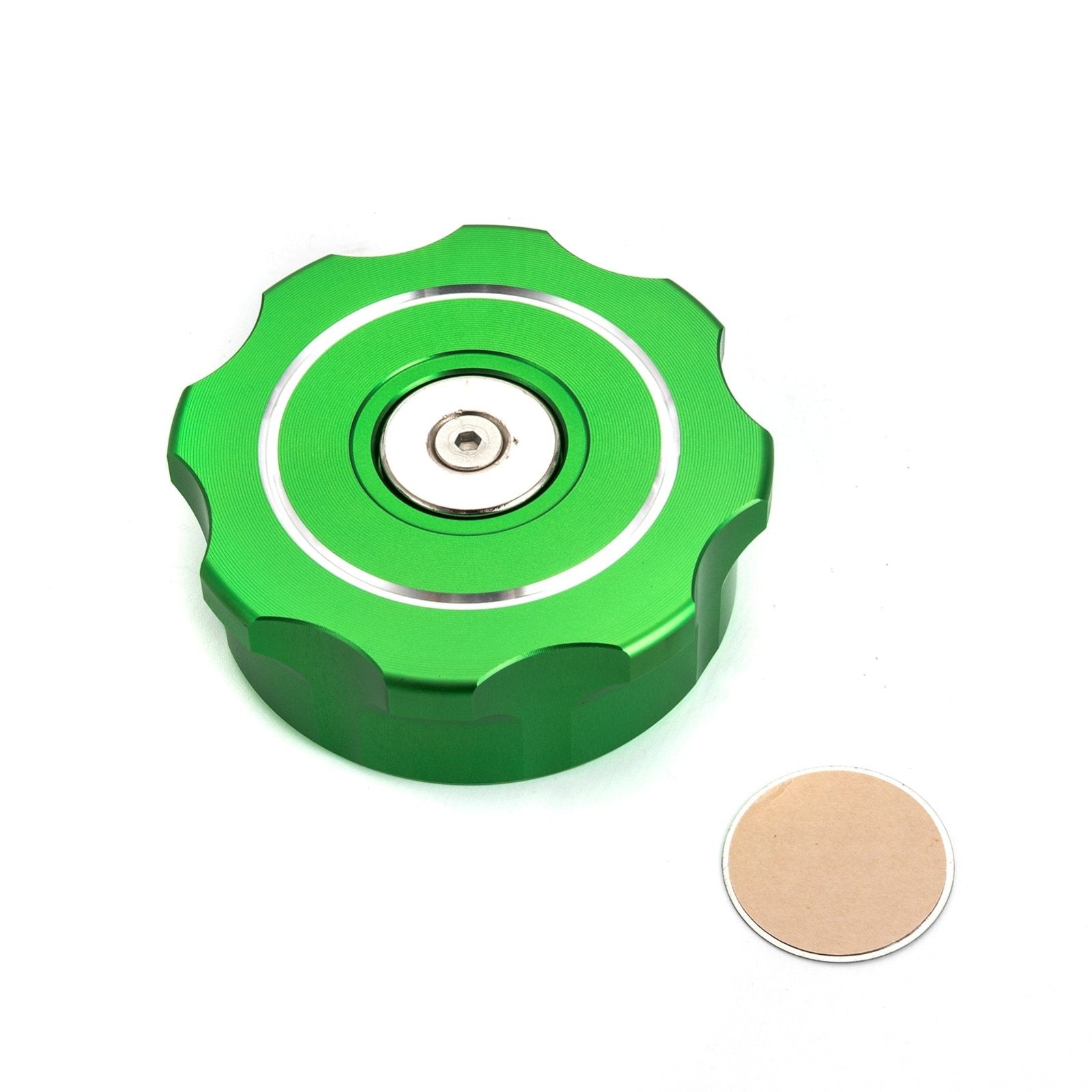 Anodized Green 6061 Aluminum Magnetic Capless Fuel System Fuel Cap Fit ...
