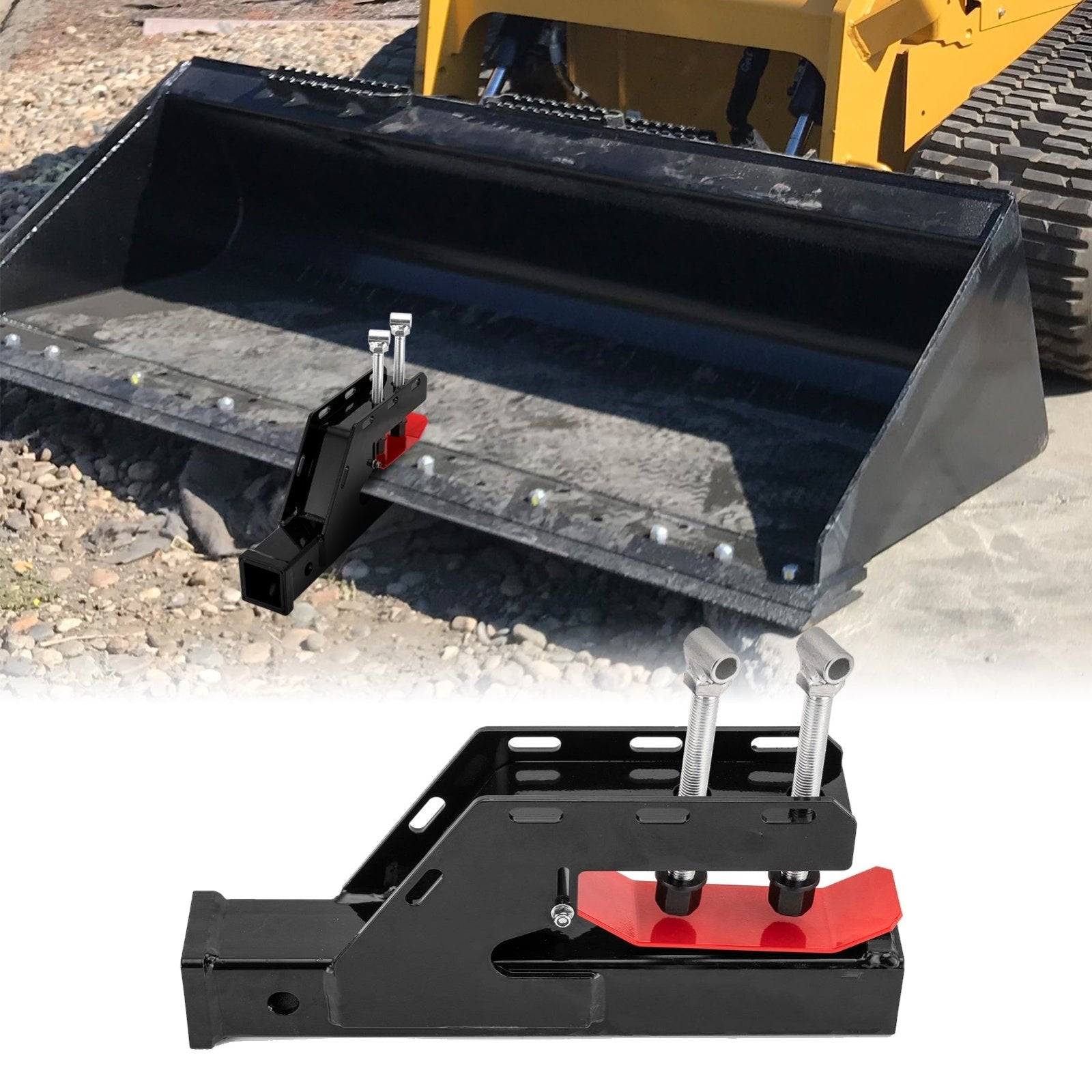Fit for Kubota Deere Bobcat Tractor Bucket Heavy-Duty Steel 2" Trailer ...