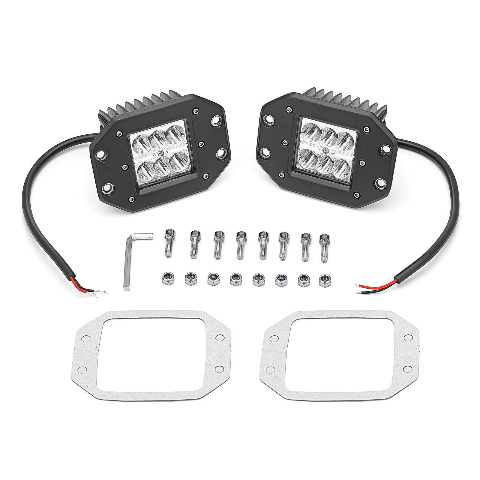 Universal Off-road ATV/UTV/Golf Cart 5" 24W LED Work Light Pods Fog Li ...