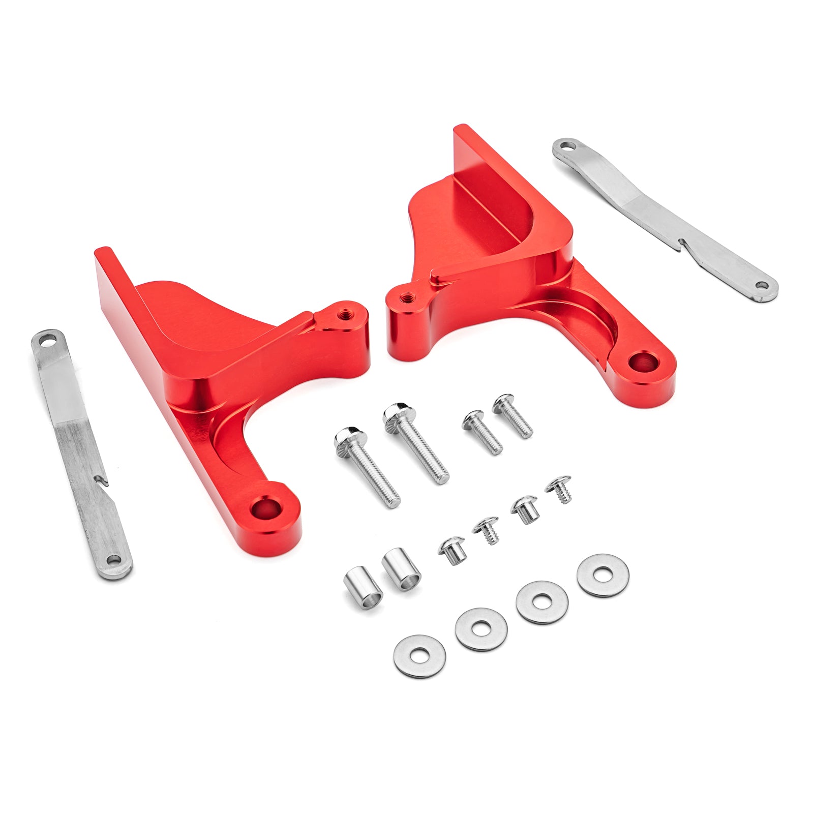 Black / Red Aluminum Door Handle Latches for 2017-2024 Can-Am Maverick ...