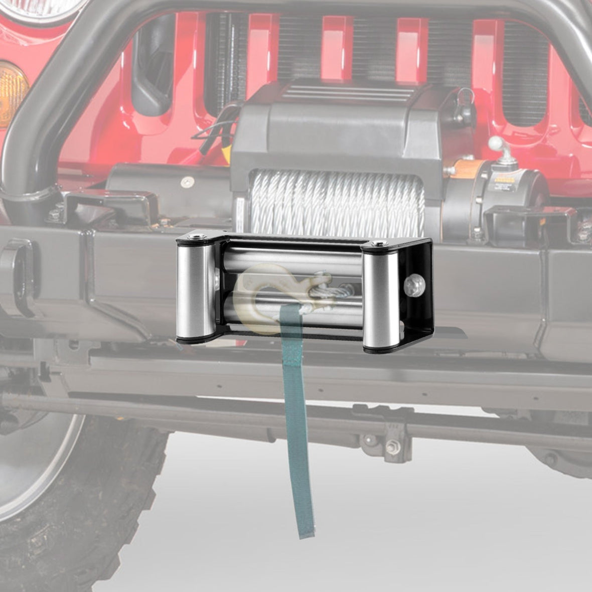 10" Heavy Duty Winch Roller Fairlead Cable Guide for Jeep SUV UTV Truc | Weisen