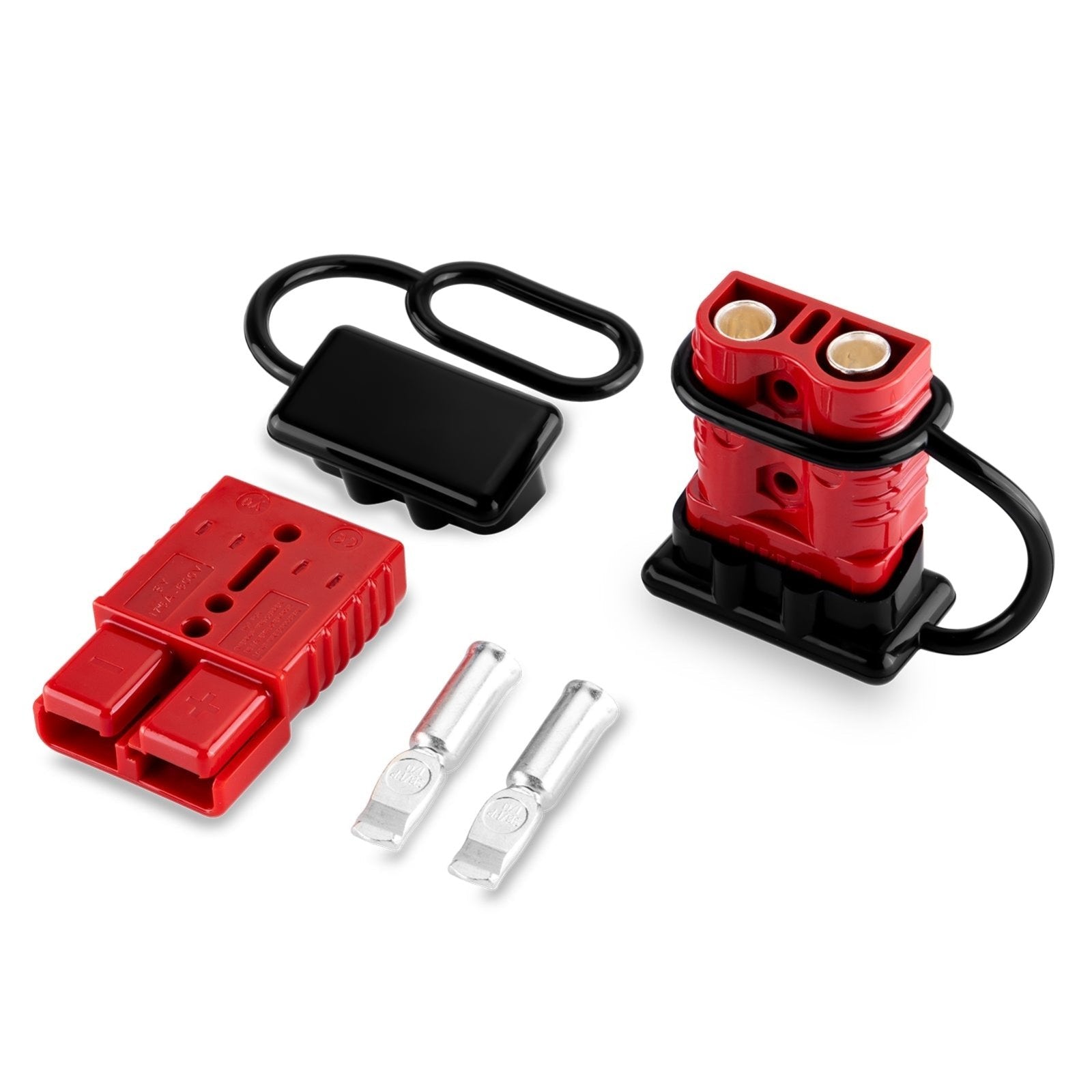 2-4 Gauge Battery Quick Connect Winch Trailer Disconnect Wire Plug Rec ...