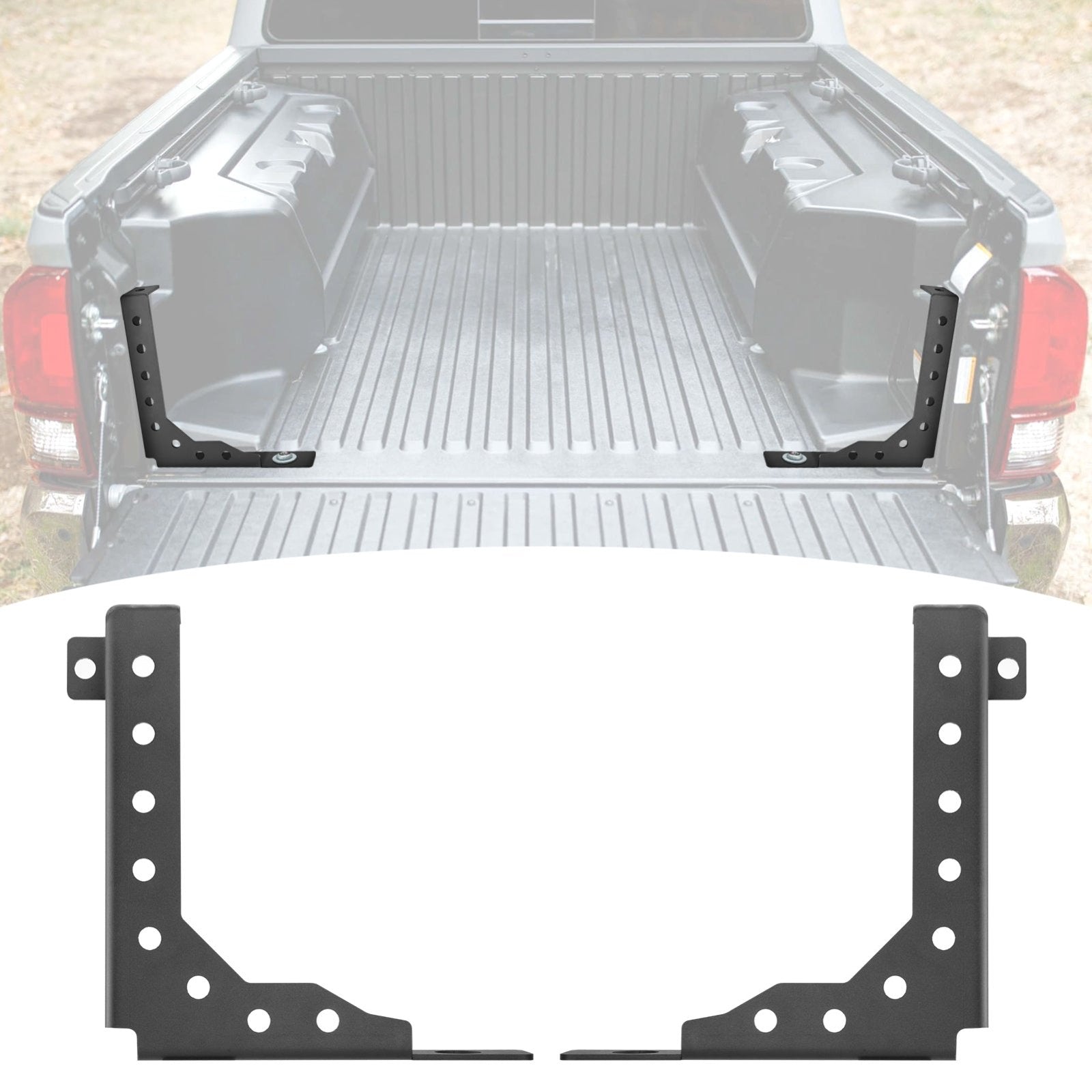 2005-2023 Toyota Tacoma 2nd & 3rd Gen Bed Channel Support Brackets | Weisen
