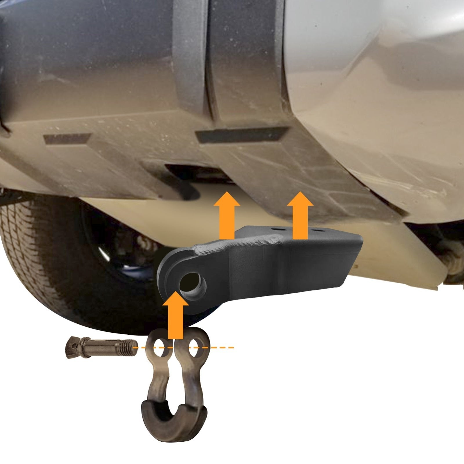 2007-2021 Toyota Tundra Heavy Duty Tow Hook 3/4" D-Ring Shackle Mount ...