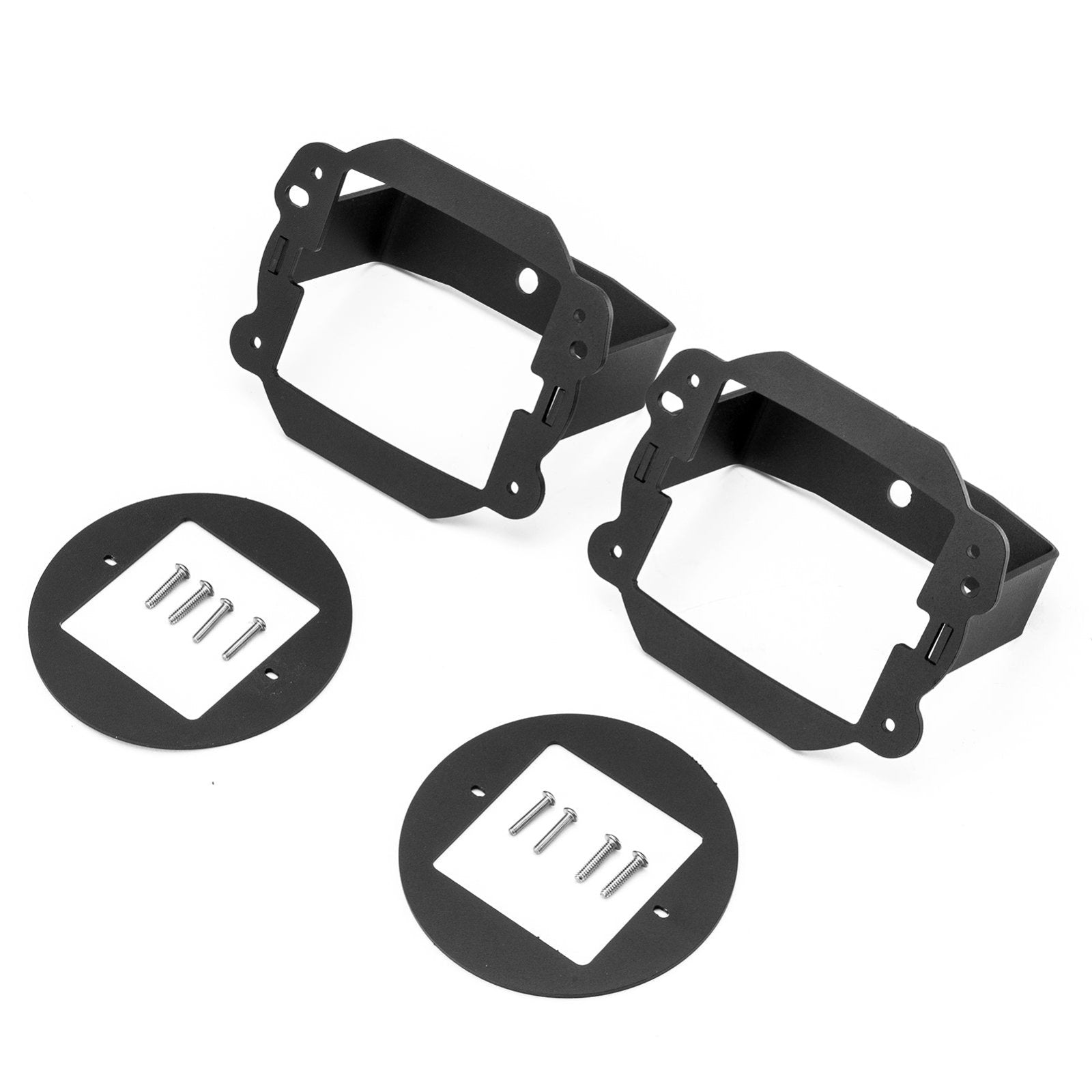 2010-2018 Jeep Wrangler JK 4WD LED Cube Fog Light Pods Bumper Bracket ...
