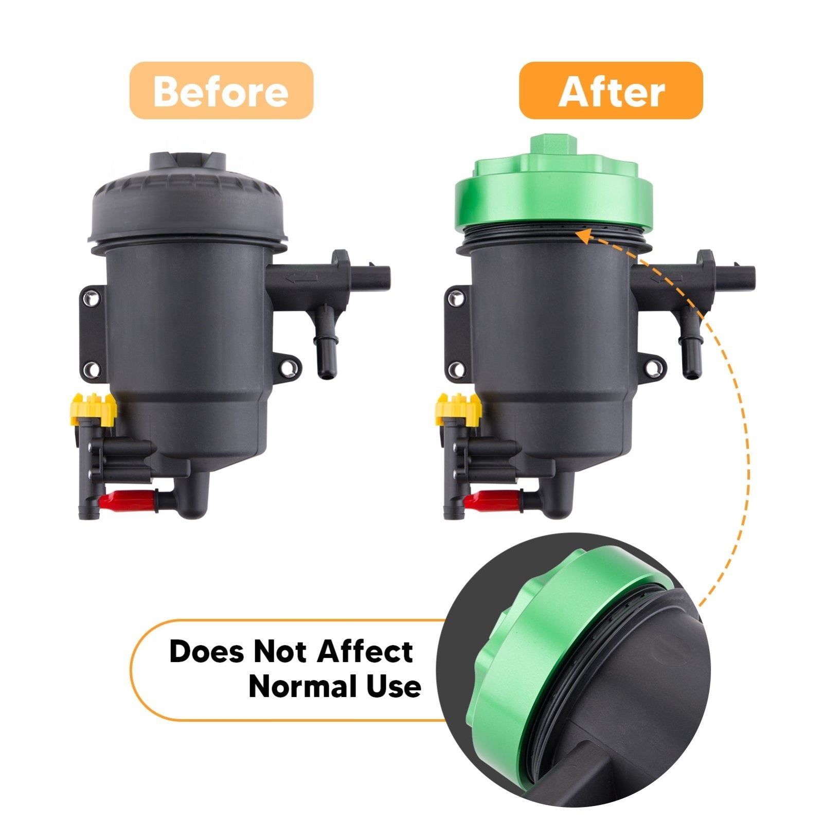 2010-2019 Dodge Ram 6.7L 2500 3500 4500 5500 Fuel Filter Canister Hous ...