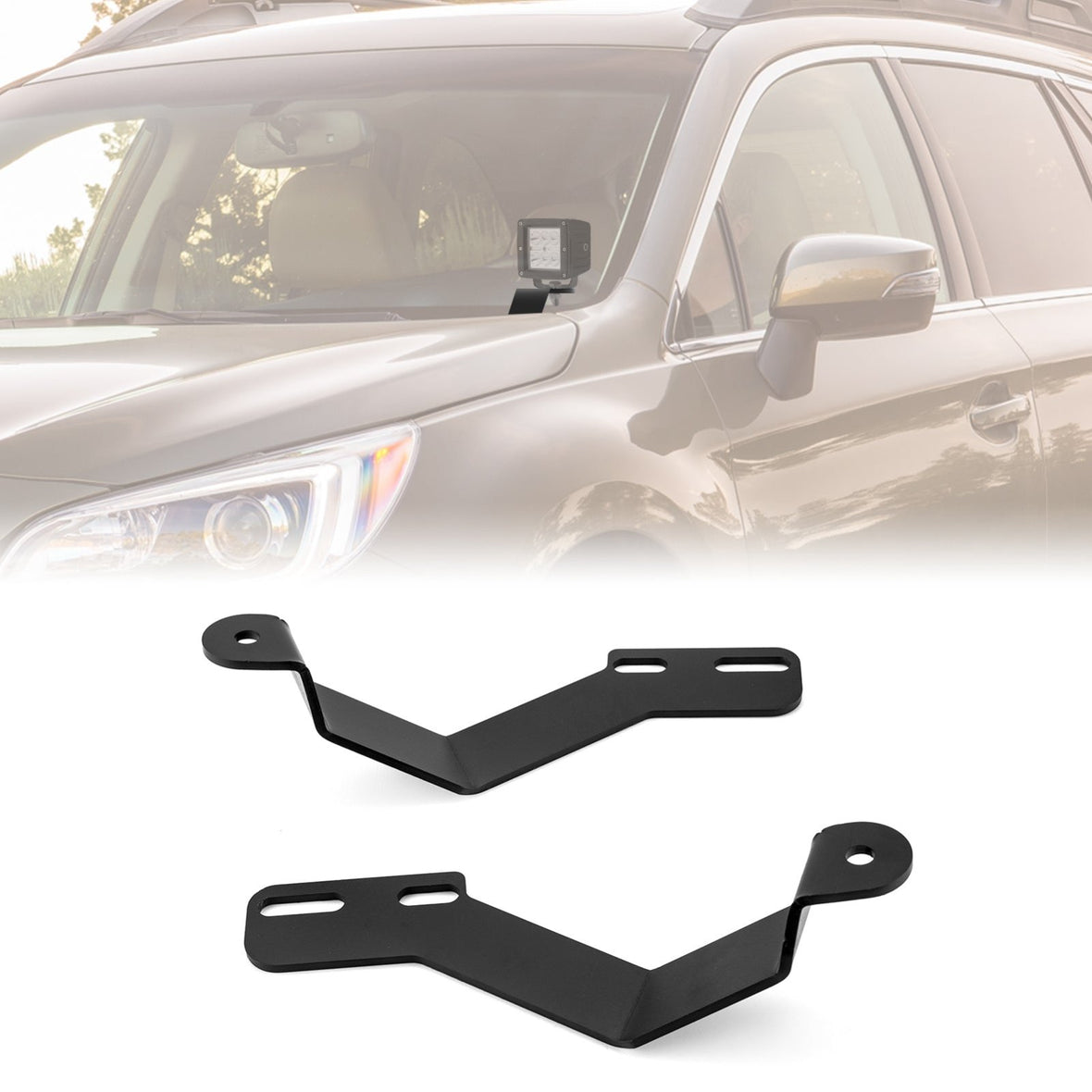 2015-2019 Subaru 5th Gen Outback Hood Hinge LED Pod Light Bracket Moun ...