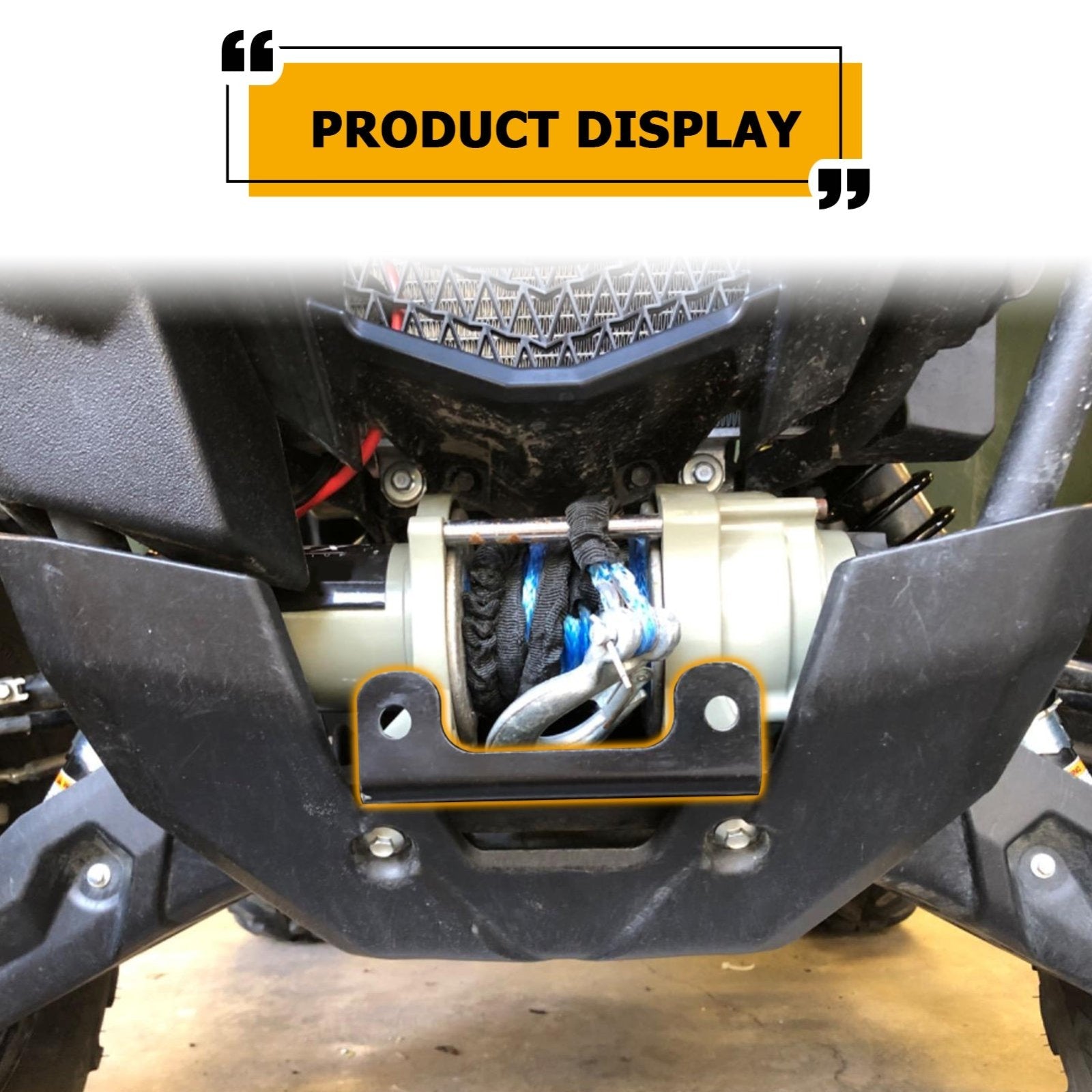 2016-2025 Yamaha Grizzly 700 Kodiak 700 Solid Steel Winch Mounting Bra | Weisen
