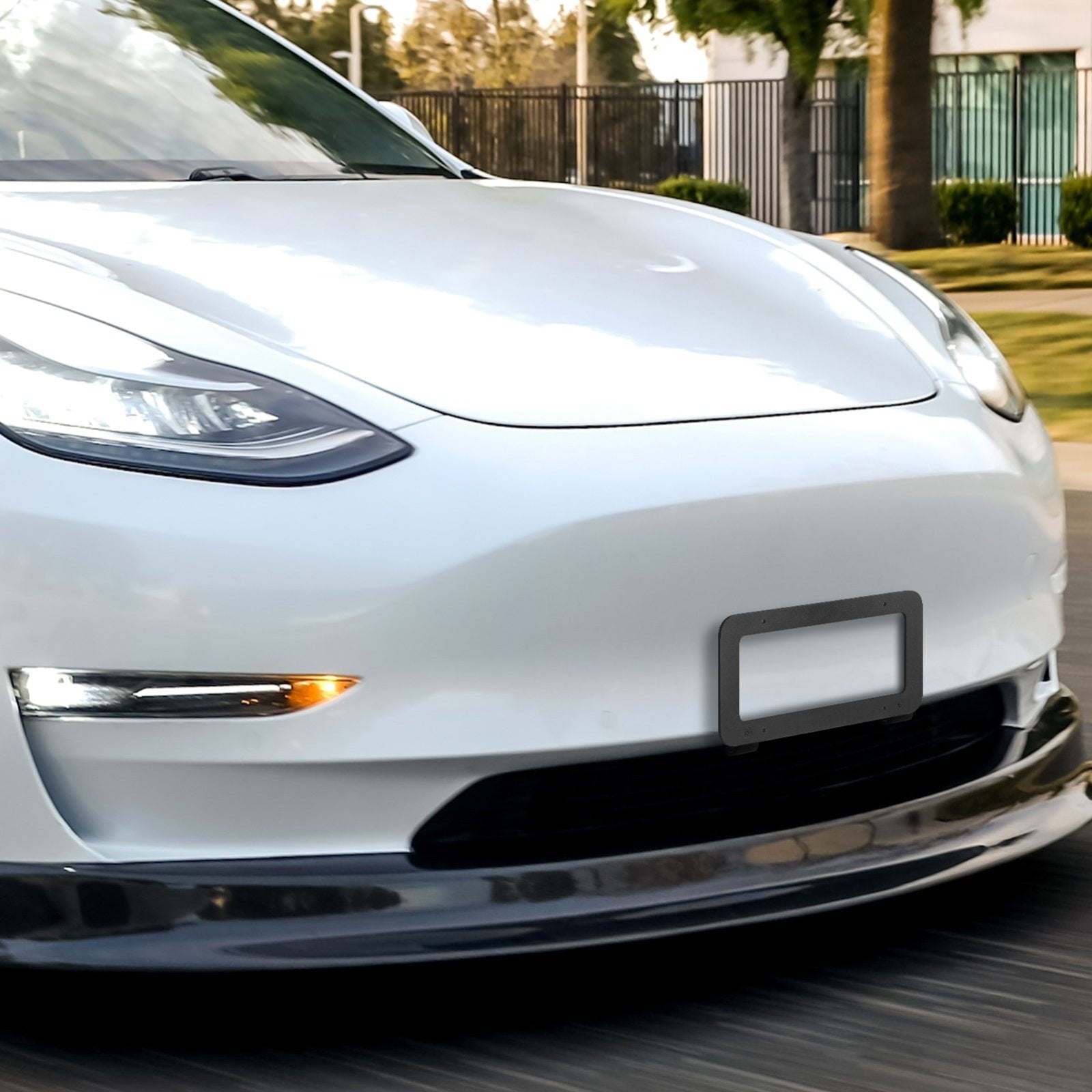 2017-2022 Tesla Model 3 Front Lower Bumper Grille License Plate Frame ...