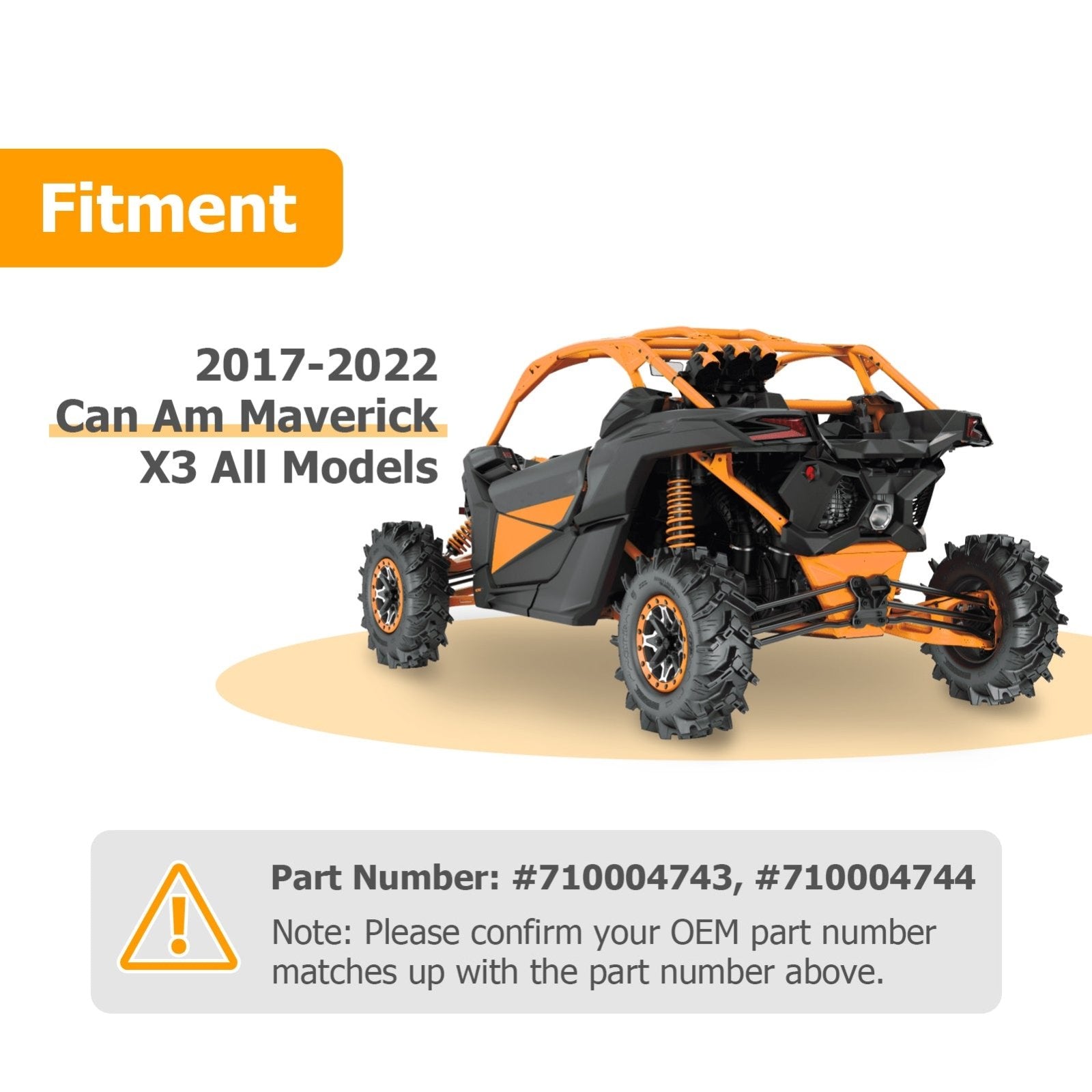 2017-2025 Can Am Maverick X3/Maverick X3 Max Rear Brake Lights Taillig ...