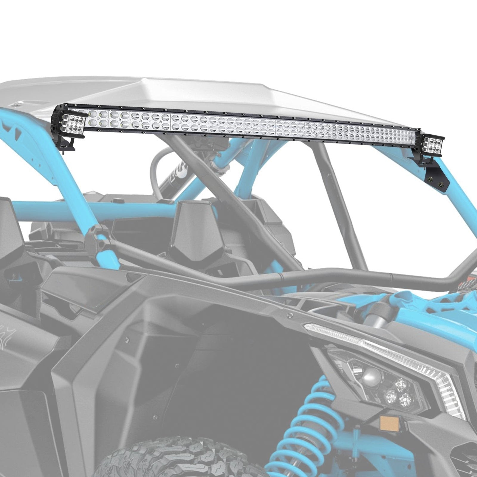 2017- 2025 Can Am Maverick X3 Roof 42" LED Light Bar + Light Pods Brac ...