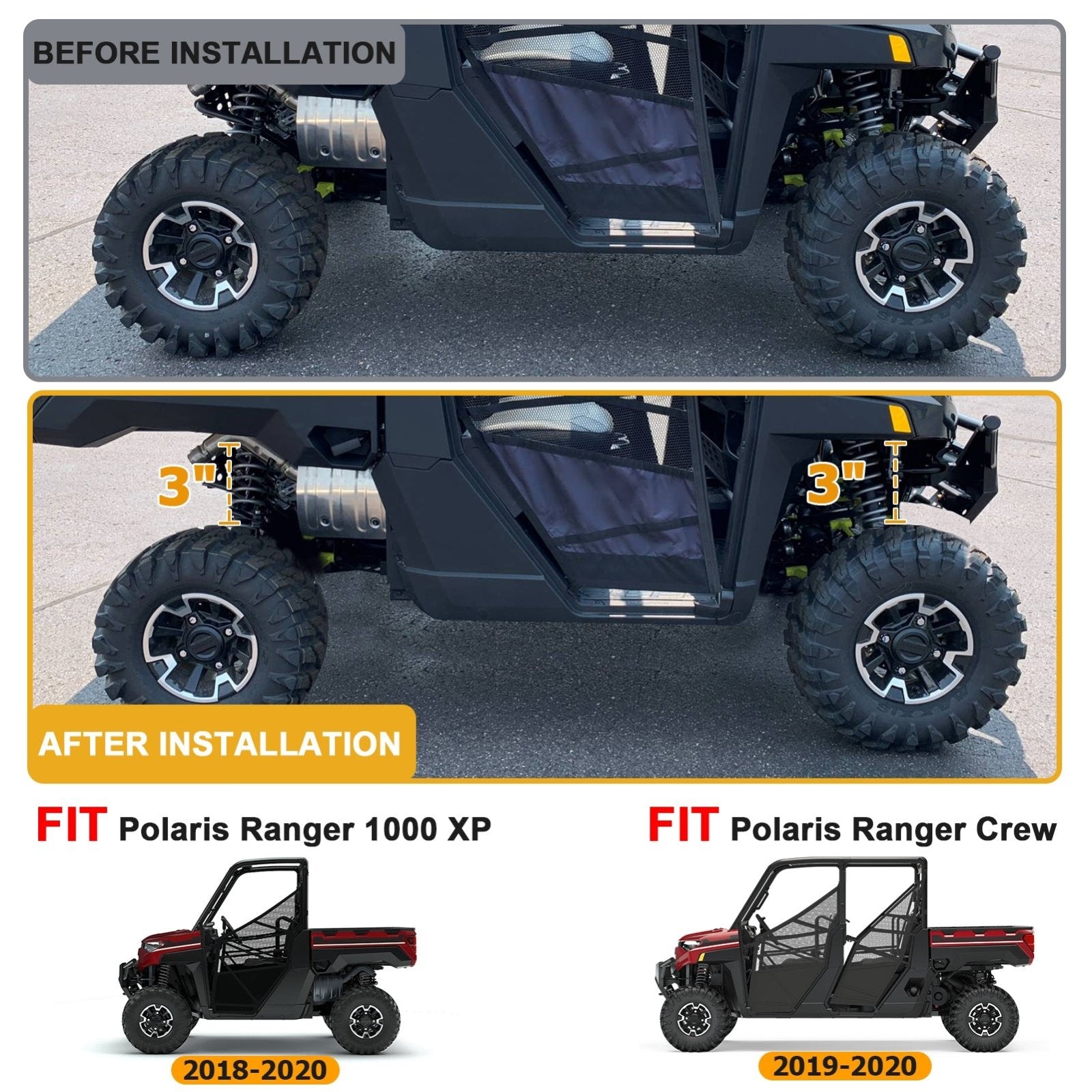 polaris ranger Lift kit | Weisen