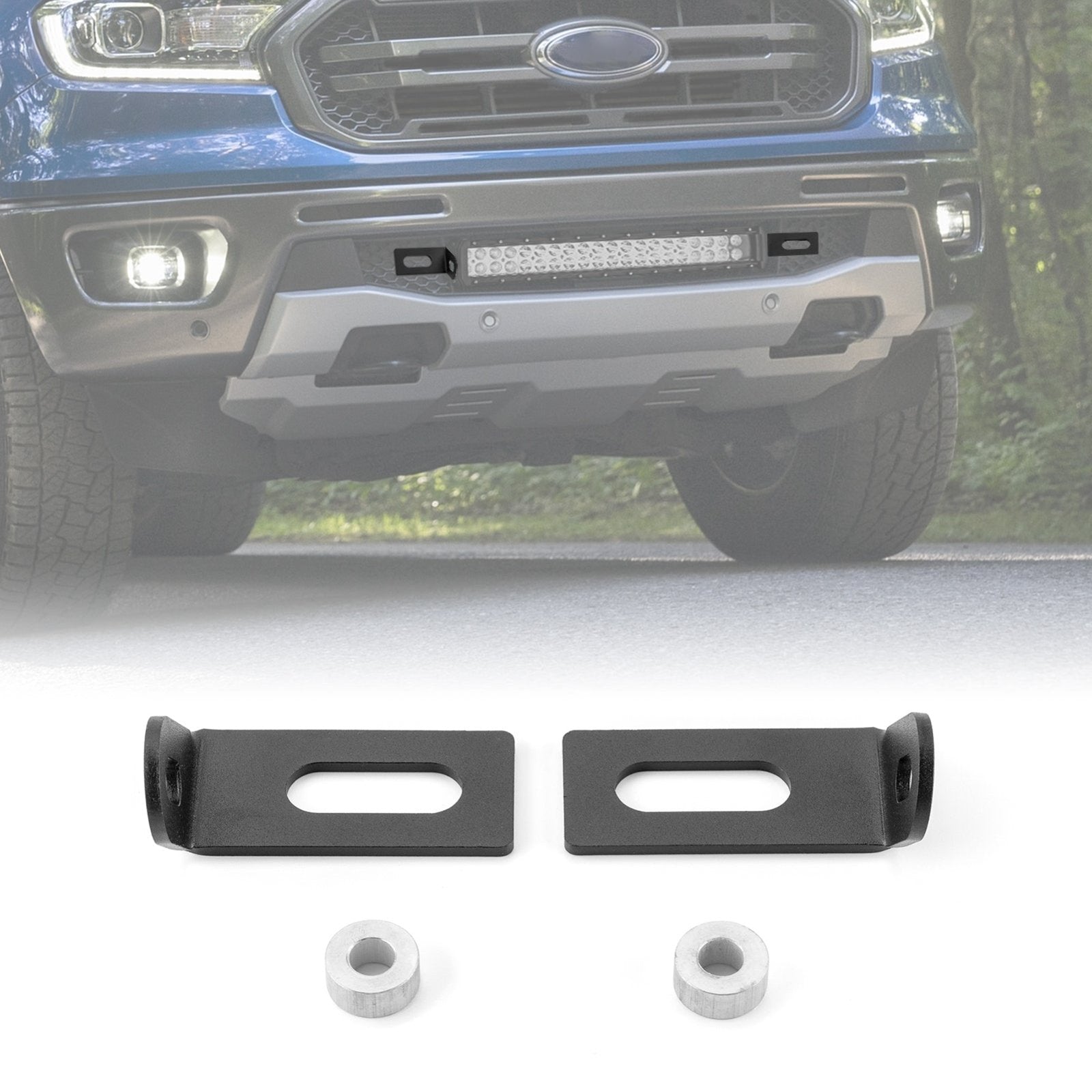 2019-2024 Ford Ranger Front Bumper 22" Straight LED Light Bar Mount Br ...