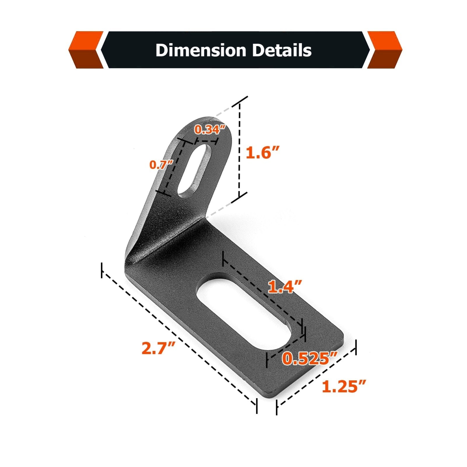 2019-2024 Ford Ranger Front Bumper 22" Straight LED Light Bar Mount Br ...