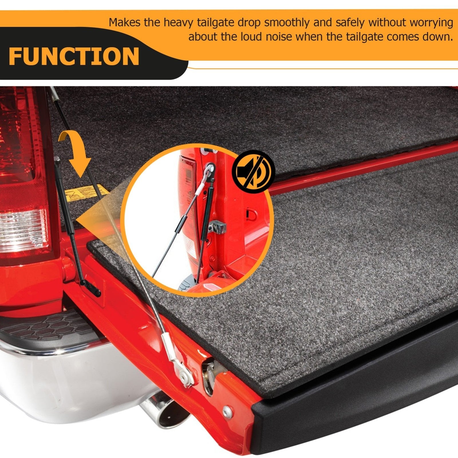 2019-2024 Ford Ranger Truck Tail Gate Lift Tailgate Assist Shock | Weisen