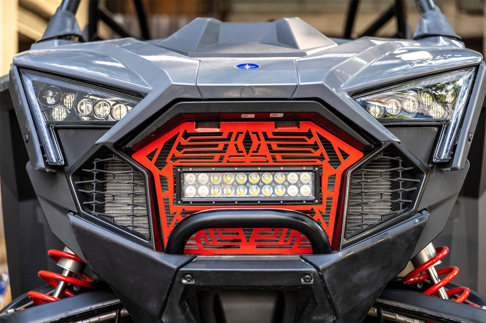 2020+ Polaris RZR Pro XP Turbo R Pro R Steel Front Mesh Grille w/ 11 ...
