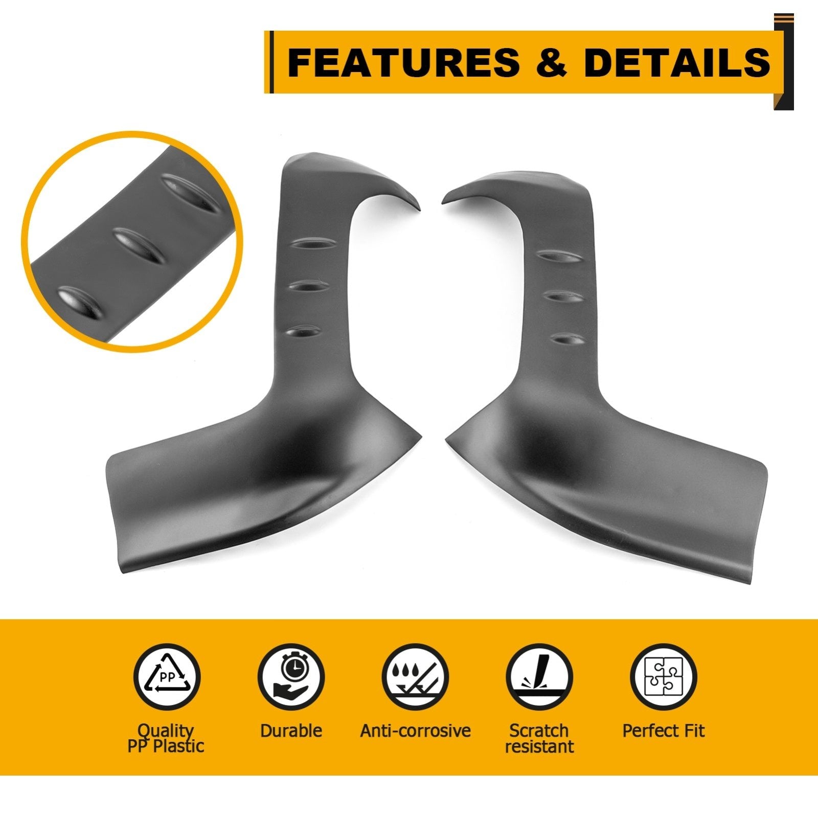 2021-2023 Ford Bronco 2/4 Door Front Corner Protector Edge Guard | Weisen