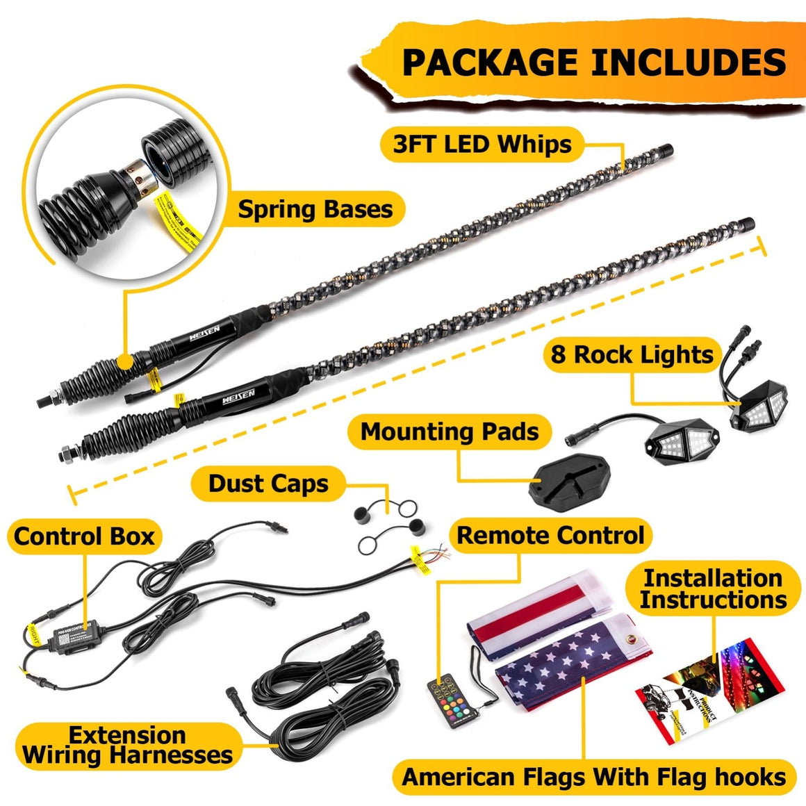 LED Whip Light | Weisen