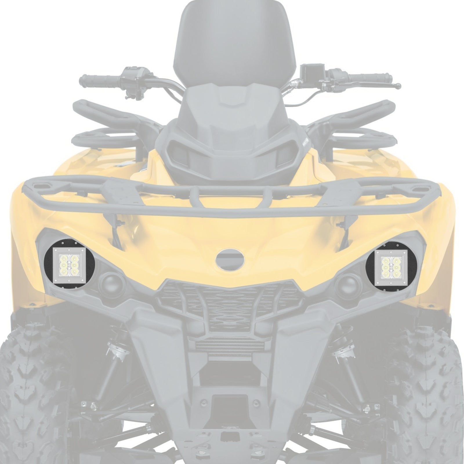 Can-Am Outlander Max L 400 450 500 570 Headlight Coversion Bezel Brack ...