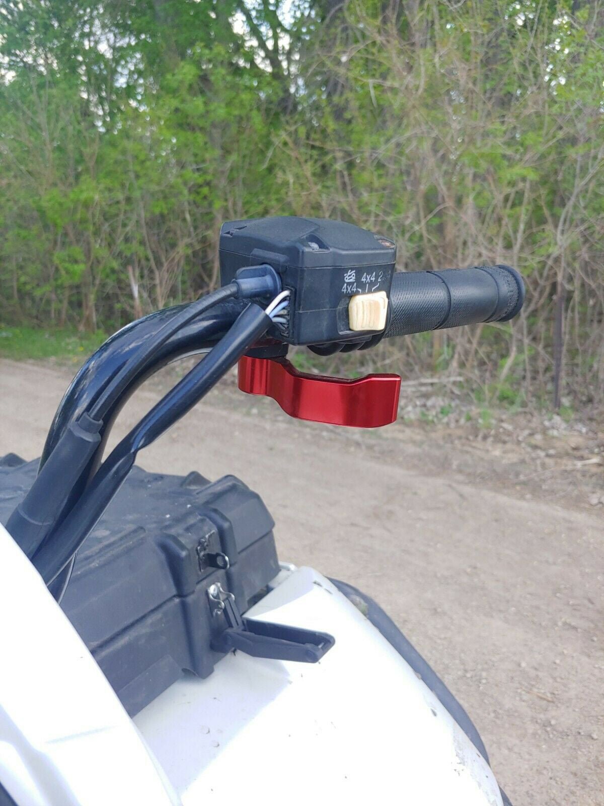 2009-2025 Polaris Sportsman/Scrambler Red Aluminum Thumb Throttle Cont ...
