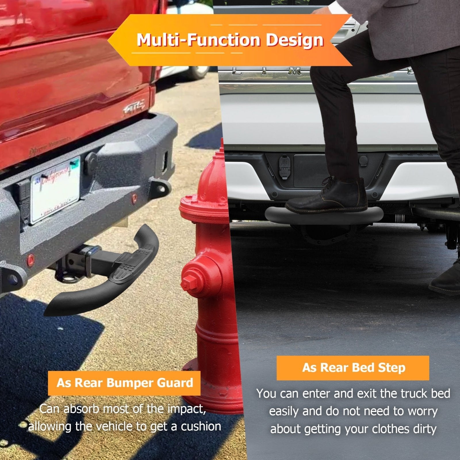 Rear Bumper Guard Hitch Step Universal for Chevrolet Ford Toyota GMC D ...