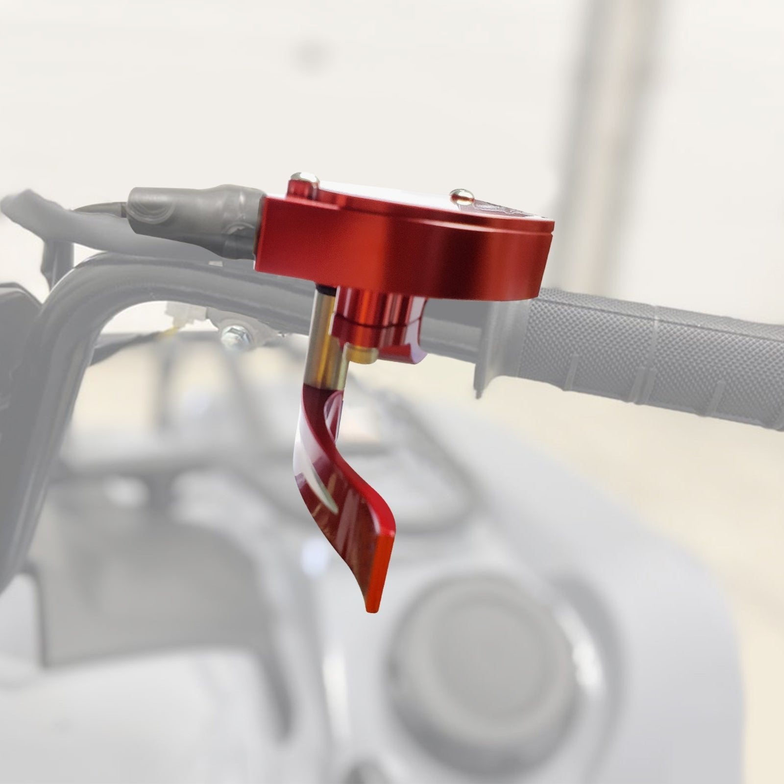Universal ATV 7/8" 22mm Anodized Red Billet Throttle Thumb Assembly ...