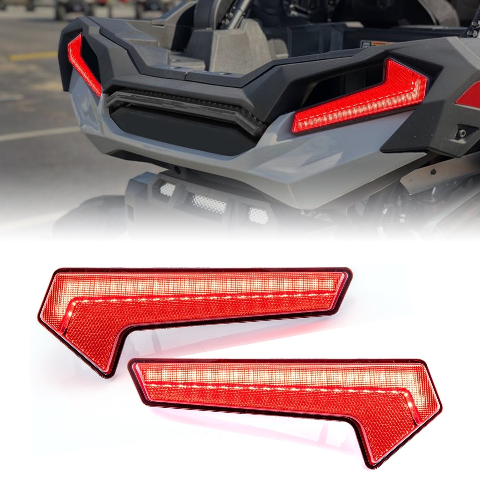 UTV LED Tail Brake Lights/Rear Lamps for Polaris Sportsman 850 & RZR X ...